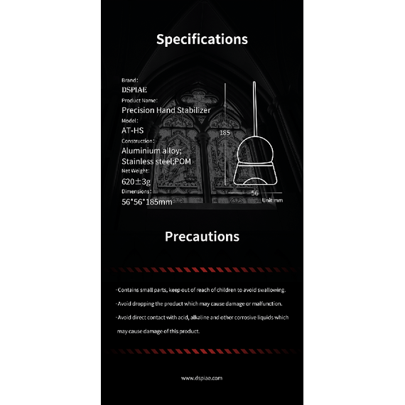 Precision hand stabilizer DSPIAE AT-HS