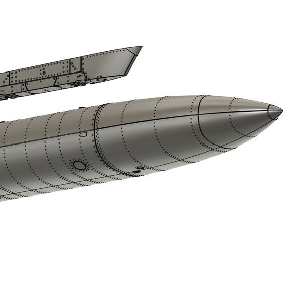 Saab J39 Gripen external fuel tank + pylon