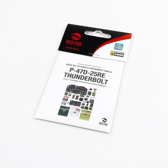 P-47D-25RE Thunderbolt quick set 3D instrument panel