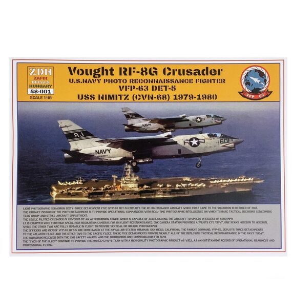 Vought RF-8G Crusader VFP-63 DET-5 CVN-68 1979-80
