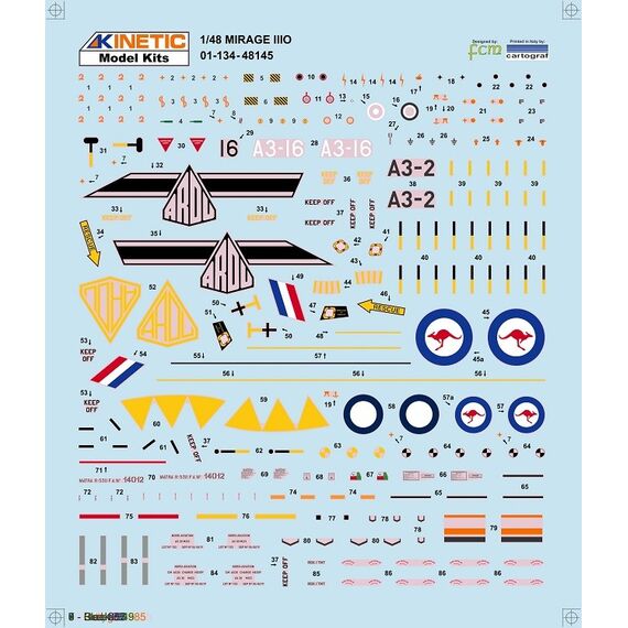Mirage IIIO Royal Australian AF ARDU Kinetic K48145 1:48