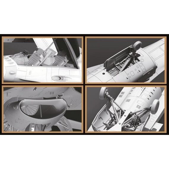 F-16A/B Block 20 ROCAF 70th Anniversary Flying Tigers Kinetic K48160 1:48