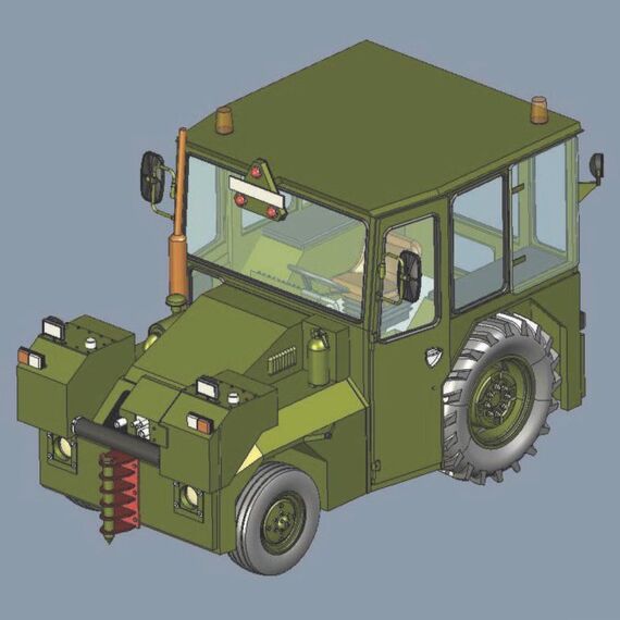 English airfield tractor