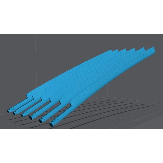 Sea King Main Rotor blades, drooping - steel type