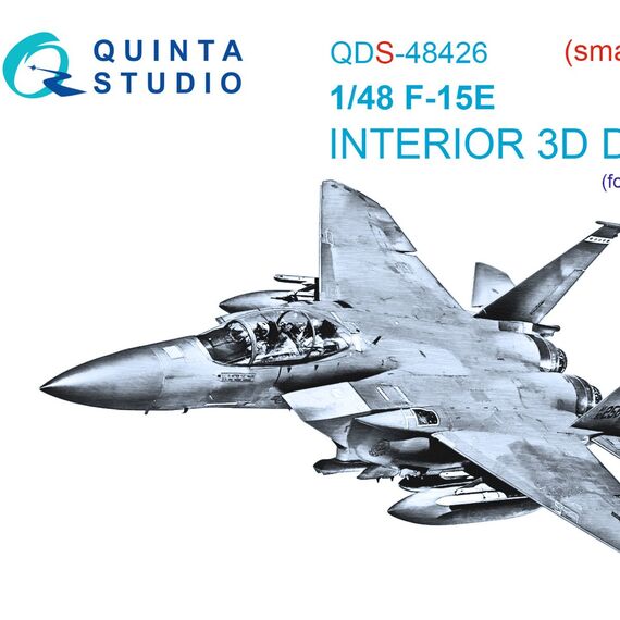 F-15E 3D-Printed & coloured Interior on decal paper (small version)