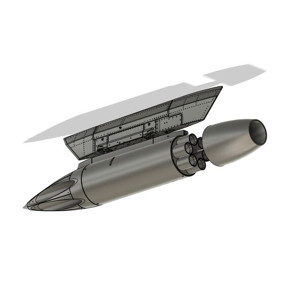 Saab 37 Viggen M/70 Rocket pod for S7 Pylon