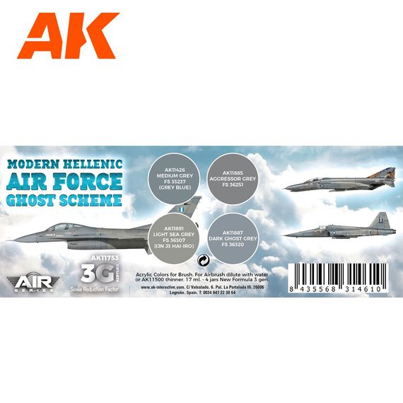 Modern Hellenic Air Force Ghost Scheme AK Interactive AK11753