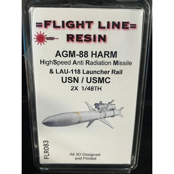 AGM-88 HARM w/ LAU-118 Launch rail (set of 2 each) USN/USMC