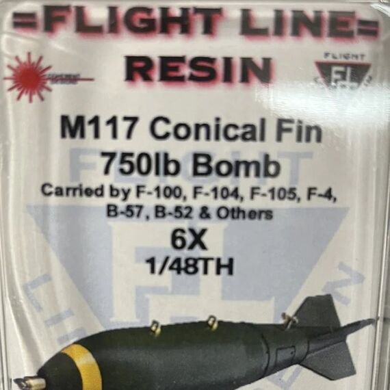 M117 Conical fin 750lb Bomb (6 ea)