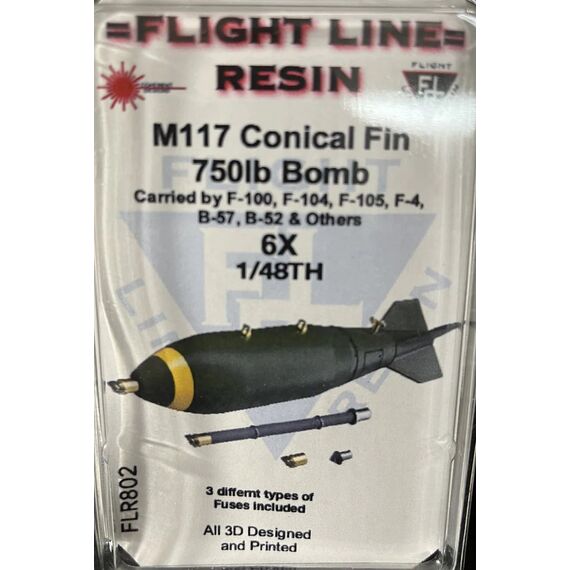 M117 Conical fin 750lb Bomb (6 ea)