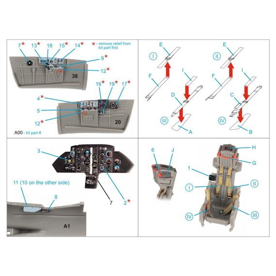 MiG-17F 3D-Printed & coloured Interior on decal paper