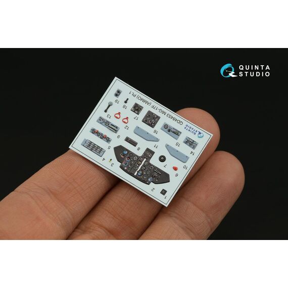 MiG-17F 3D-Printed & coloured Interior on decal paper