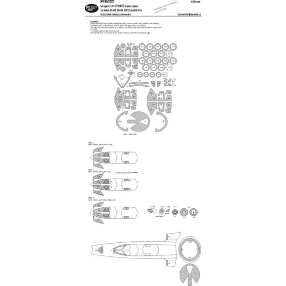 Mirage IV A/P ADVANCED kabuki masks