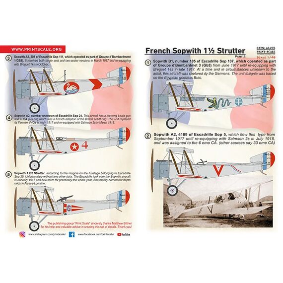 Sopwith 1½ Strutter_decals Part 2