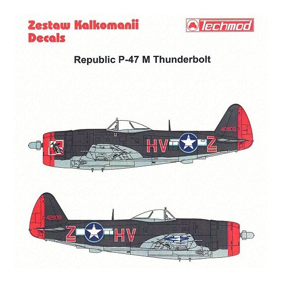 P-47M Thunderbolt decal sheet