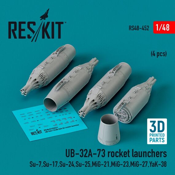 UB-32A-73 rocket launchers (4 pcs) (3D Printed)