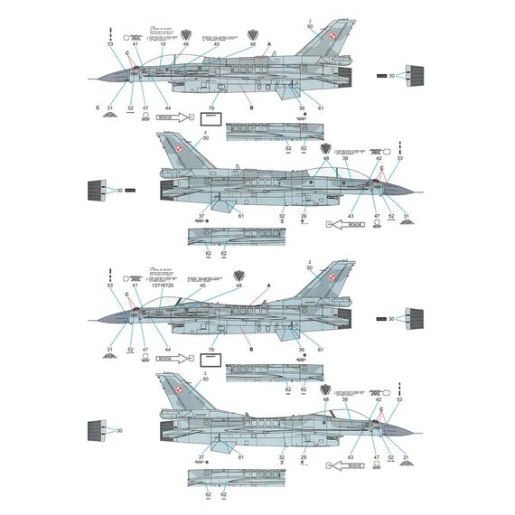 F-16C/D Block 52+ decal sheet