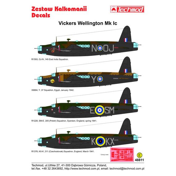 Wellington IC decal sheet