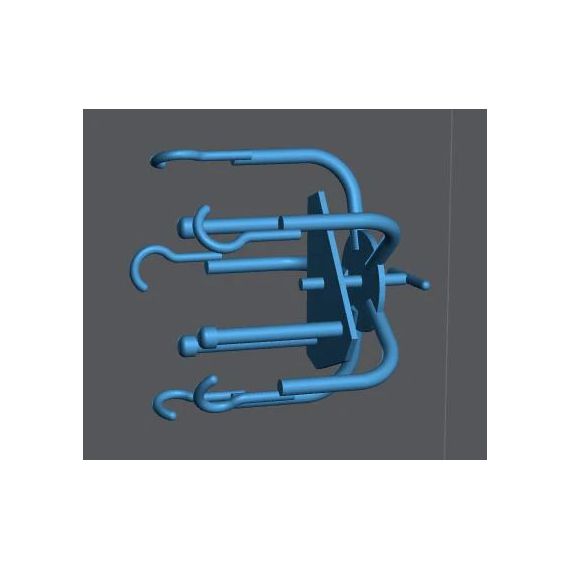 Sea King 5 blade tail rotor gust lock "spider"