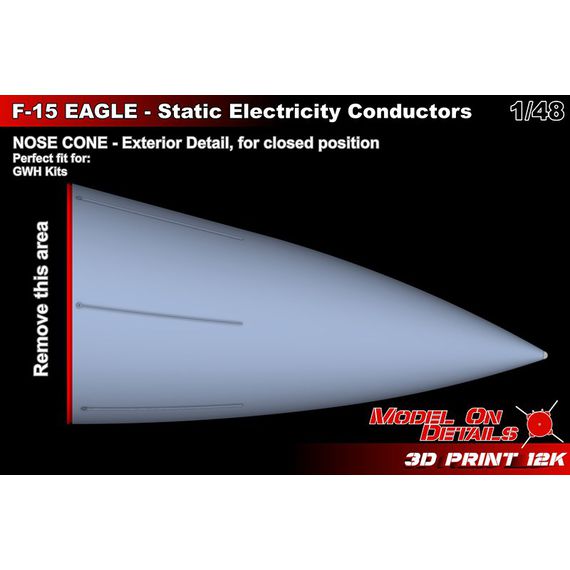 F-15 Nose Cone – Radome W/ Static Electricity Conductors