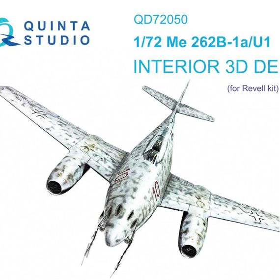 Me 262B-1a/U1 cockpit 3D decal Quinta Studio QD72050 1:72