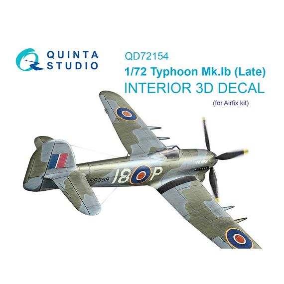 Typhoon Mk Ib Late cockpit 3D decal Quinta Studio QD72154 1:72