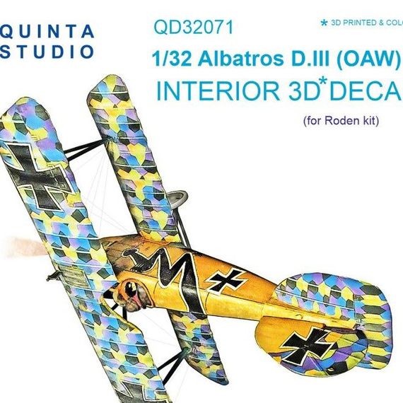 Albatros D.III OAW cockpit 3D decal Quinta Studio QD32071 1:32
