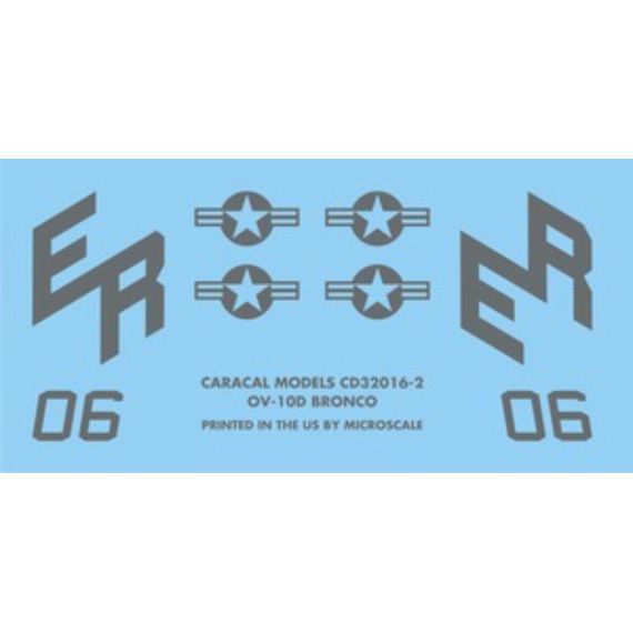OV-10D Bronco decal sheet Caracal Models CD32016 1:32
