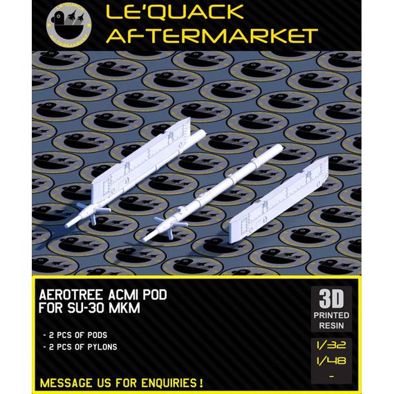 Aerotree ACMI pod for Su-30MKM Le'Quack Aftermarket LTT-048004 1:48