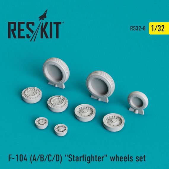 F-104 A/B/C/D wheels set ResKit RS32-0008 1:32