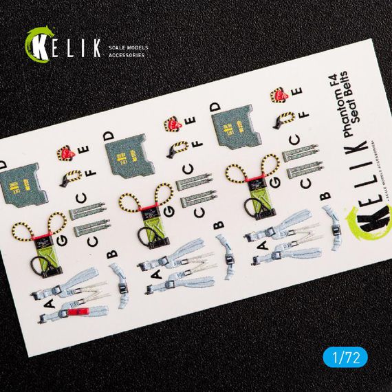 F-4D interior 3D decals Kelik K72014 1:72 (Fine Molds)