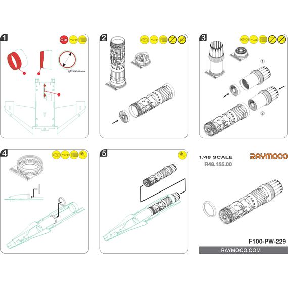 F-16 Turbo jet engine F100-PW-229