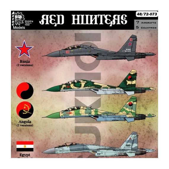 Su-27 variants International set - Red Hunters