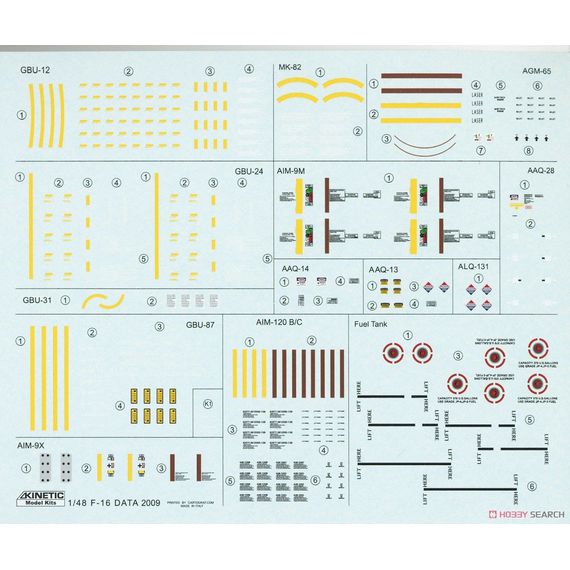 F-16A/B Block 20 ROCAF 70th Anniversary Flying Tigers Kinetic K48055 1:48
