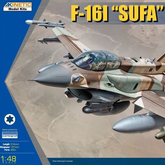F-16I SUFA (Storm) with IDF Weapons Kinetic K48085 1:48