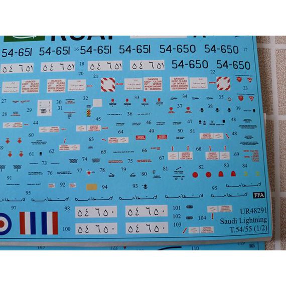 BAC Lightning T54/55 Saudi with stencils