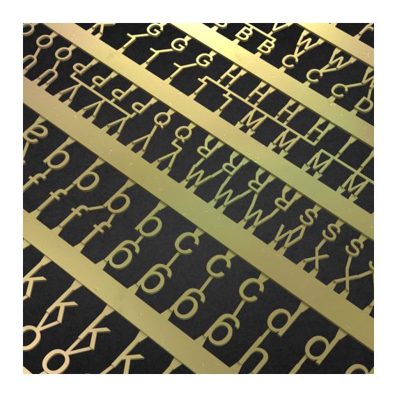 Photo Etched Numbers : 1,5 - 2,0mm Matho Models 80008