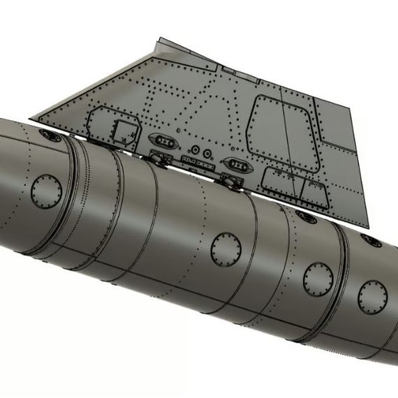 Tornado Wing pylon with Fuel Tank (1500L) without LAU-7 Launcher Wolf ...