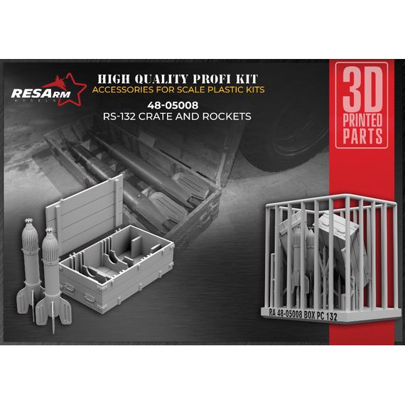 RS-132 crate and rockets RESArm 48-05008 1:48