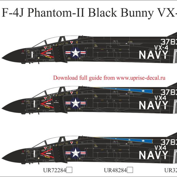 F-4J Phantom-II VX-4 Vandy One UpRise Decals UR32284 1:32
