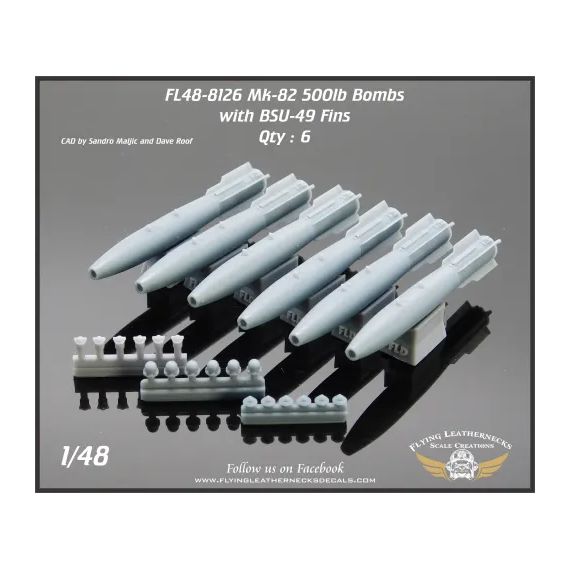 Mk-82 500lb Bombs with BSU-49 Fins