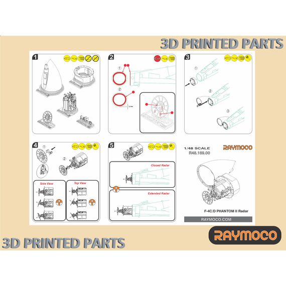 F-4C/D Radar AN/APQ-120 Raymoco R48.169.00 1:48