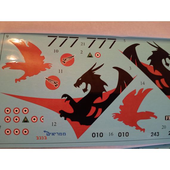 F-16A Netz IAF Pt.1 UpRise Decals UR32298 1:32