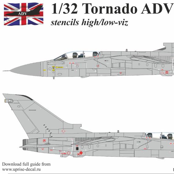 Tornado ADV stencils UpRise Decals URS329L 1:32