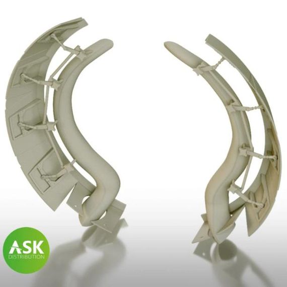 A6M2 Zero open engine cooling flaps with exhausts detail set Art Scale ...