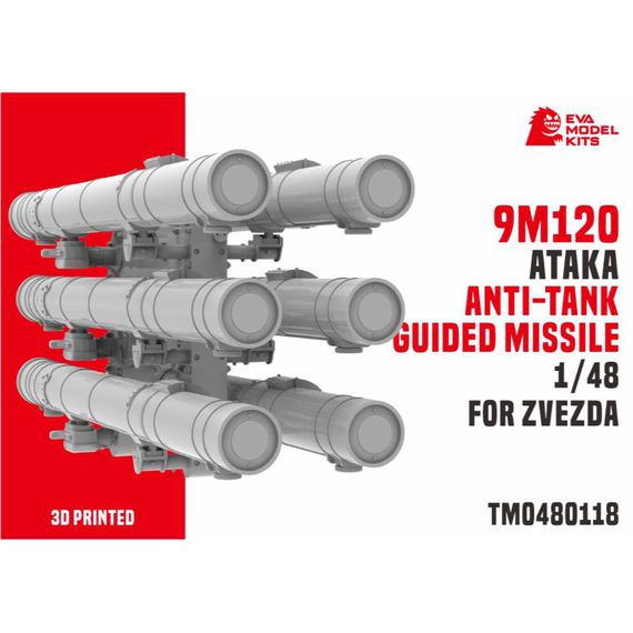 9M120 Ataka anti-tank guided missile EVA Model Kits TM0480112 1:48