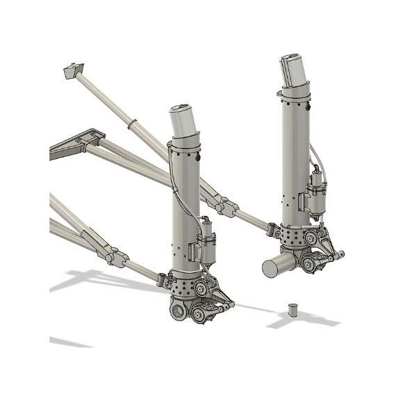 B-17 Landing gear (unloaded) Kopecky Scale Models 48036 1:48