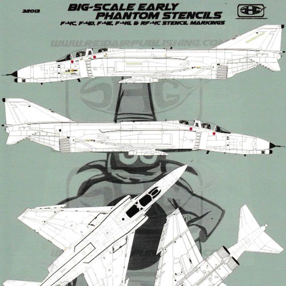 Big Scale Early Phantom stencils Speed Hunter Graphics 32013 1:32