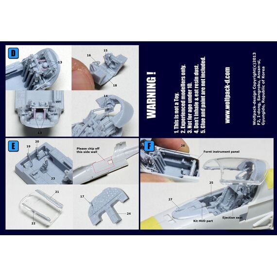 F-5A Freedom Fighter Cockpit set