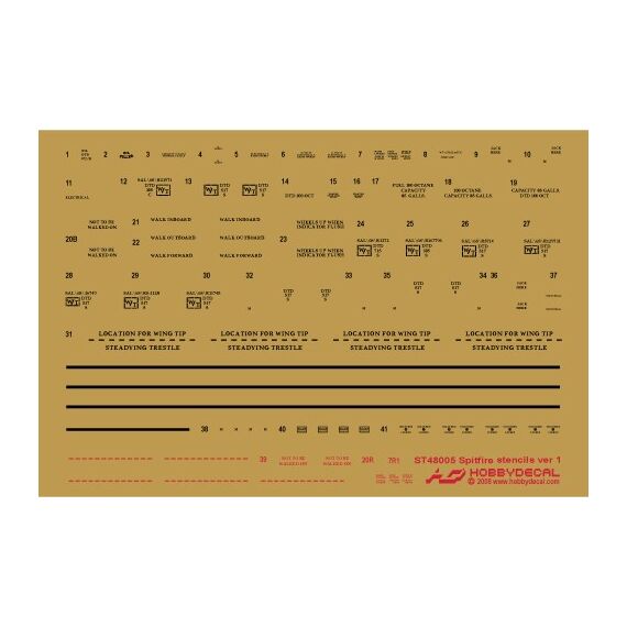 Spitfire stencils ver 1